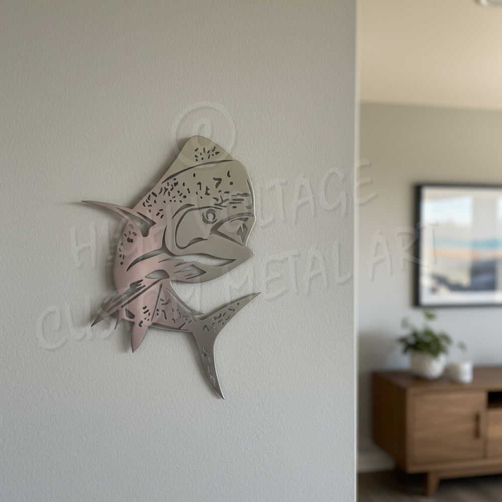 Mahi Mahi | NZ MADE Steel Art – High Voltage Custom Metal Art