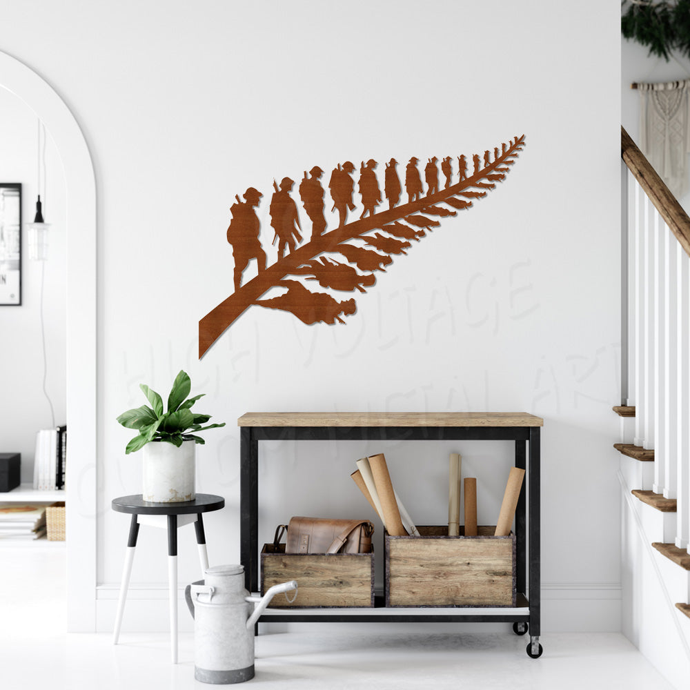 Soldier Fern | NZ MADE Steel Art – High Voltage Custom Metal Art