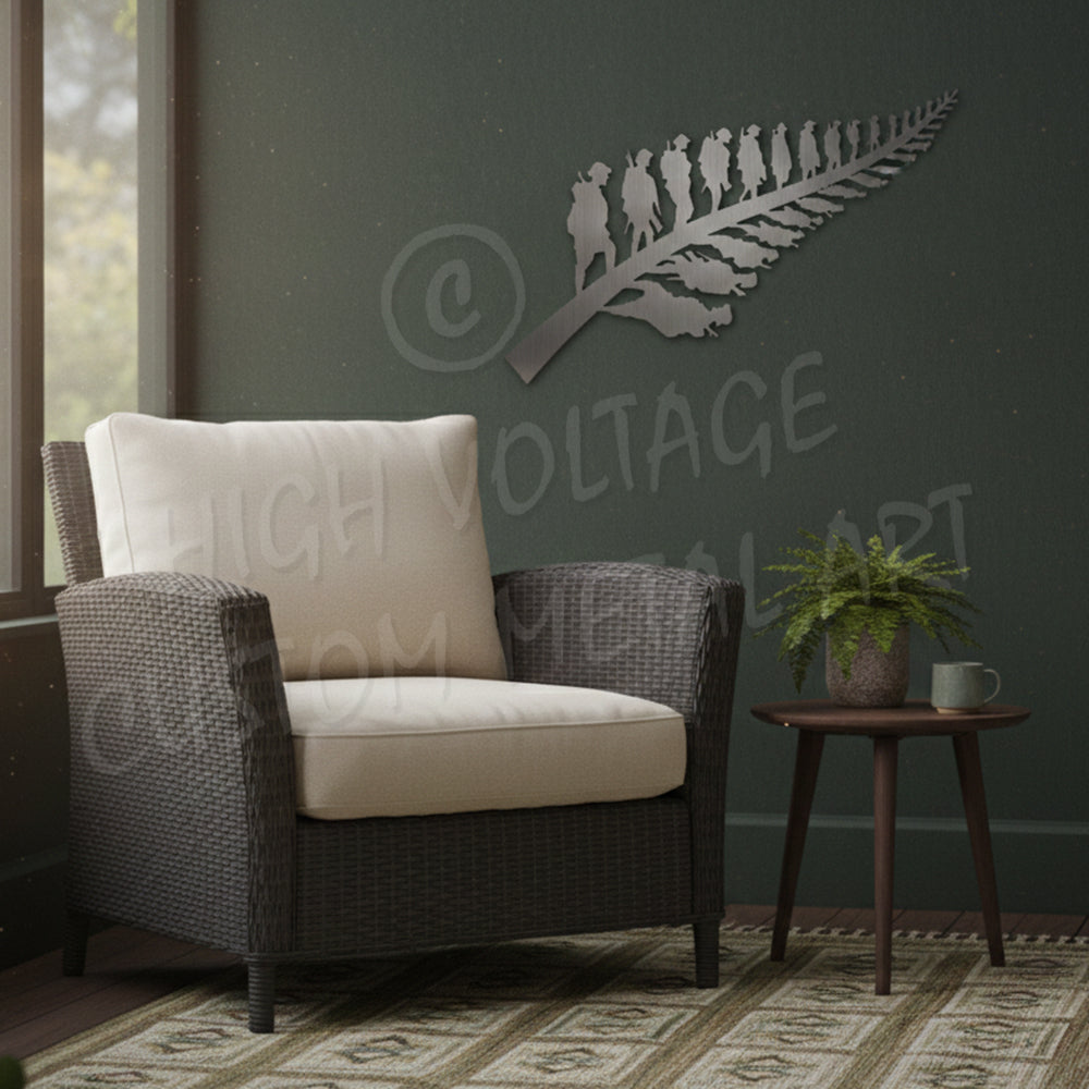 Soldier Fern | NZ MADE Steel Art – High Voltage Custom Metal Art