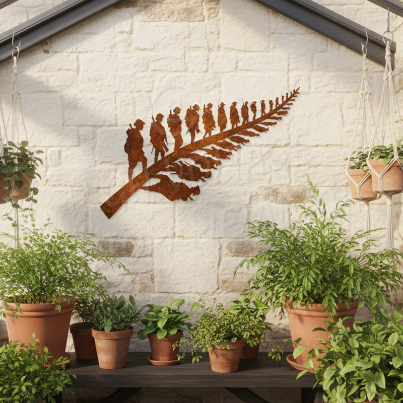 Soldier Fern | NZ MADE Steel Art – High Voltage Custom Metal Art