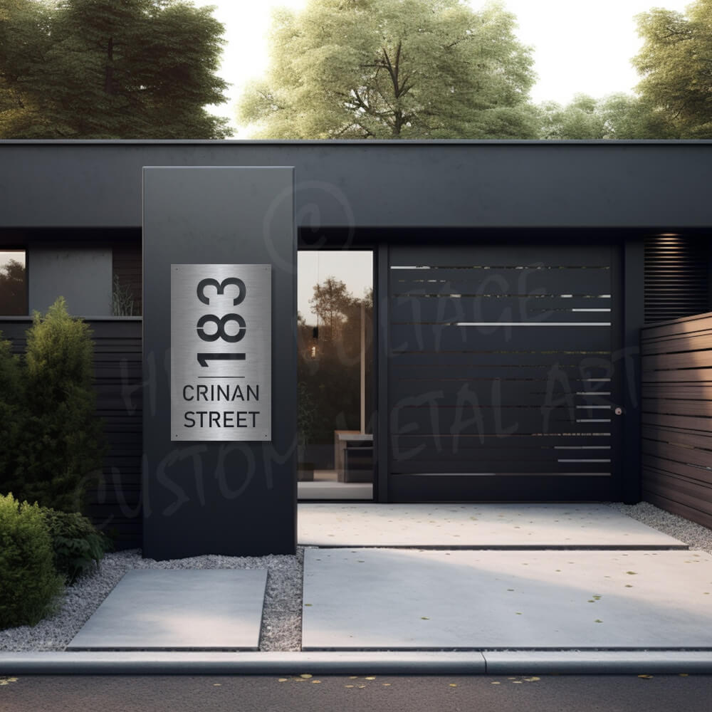 Custom Address Sign | NZ MADE Steel Art – High Voltage Custom Metal Art