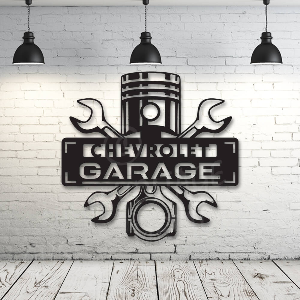 Chevrolet Garage Piston | NZ MADE Steel Art – High Voltage Custom Metal Art