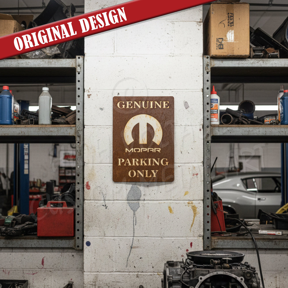 Genuine Parking - Mopar | NZ MADE Steel Art – High Voltage Custom Metal Art