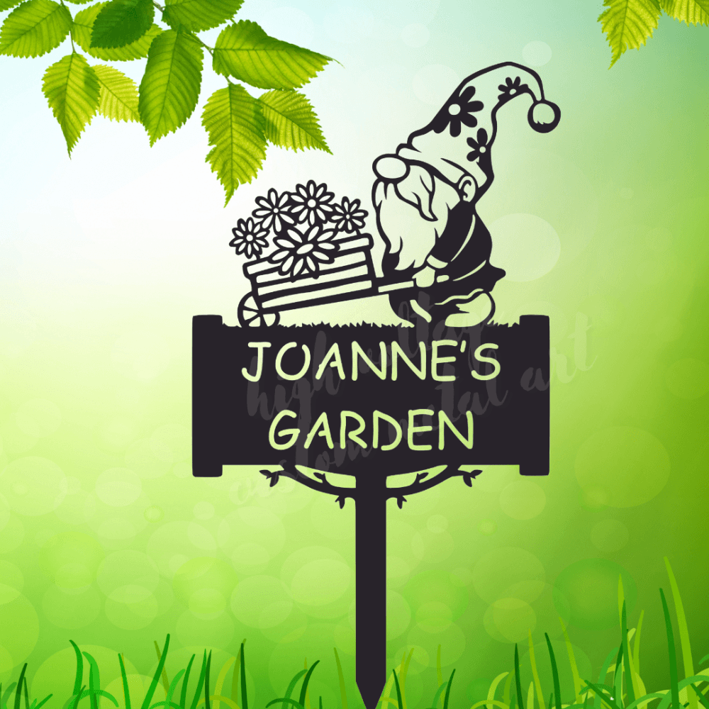 Custom Garden Gnome | NZ MADE Steel Art – High Voltage Custom Metal Art